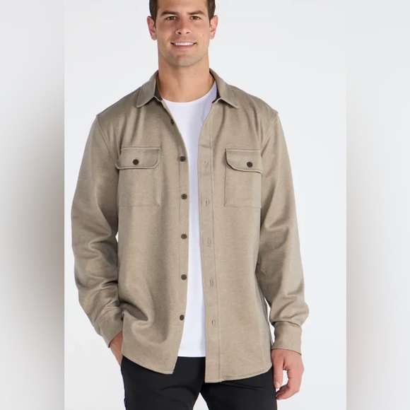 BYLT Basics | Jackets & Coats | Bylt Tan Coastal Overshirt | Poshmark